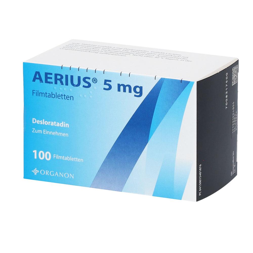 ᐅ Aerius online kaufen • Allergie lindern • Rezept enthalten