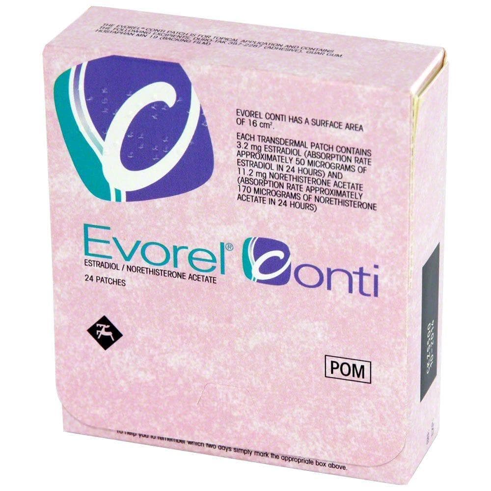 ᐅ Evorel Conti inkl. Rezept online • Hormonersatztherapie