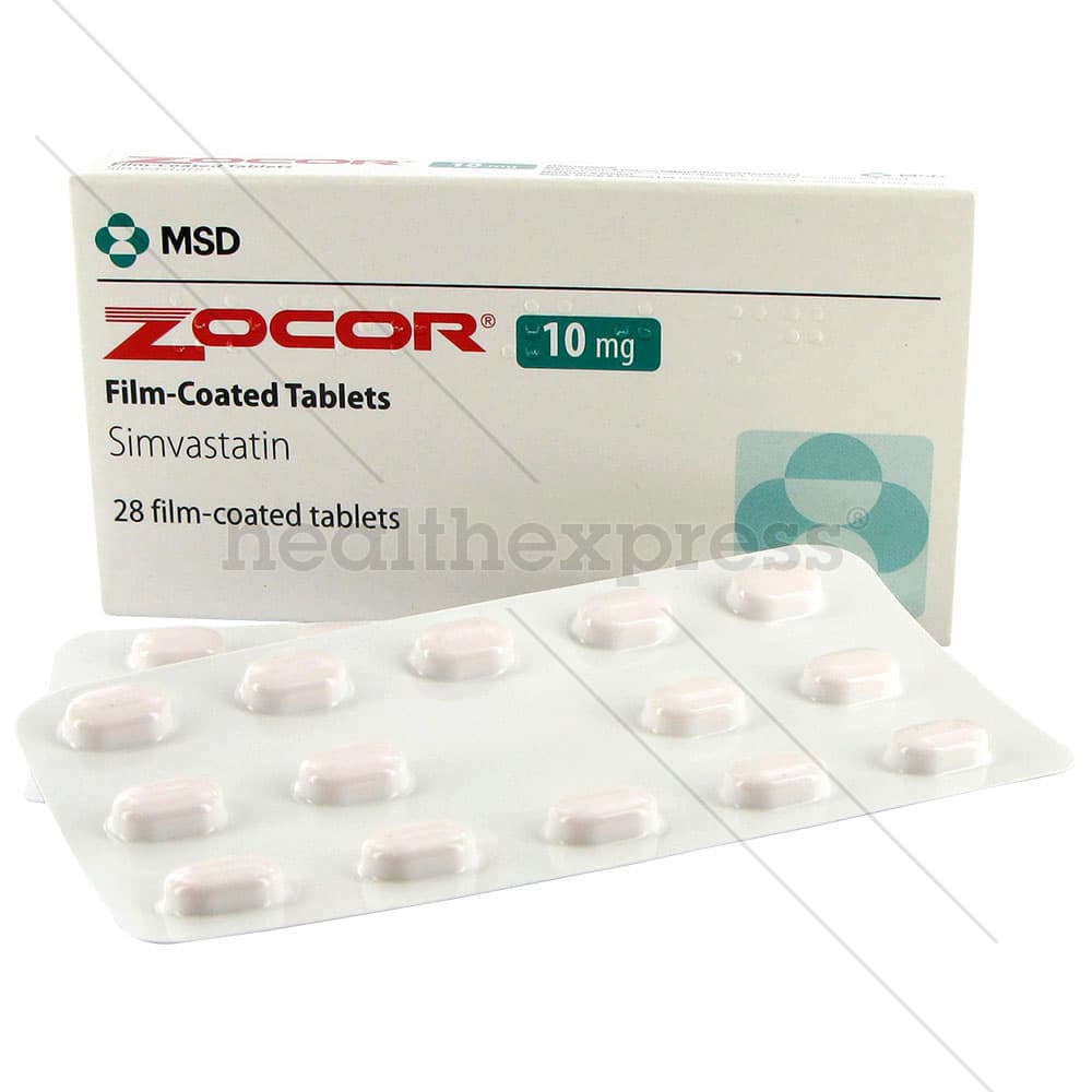 ᐅ Zocor • Piller mod forhøjet kolesteroltal • HealthExpress®