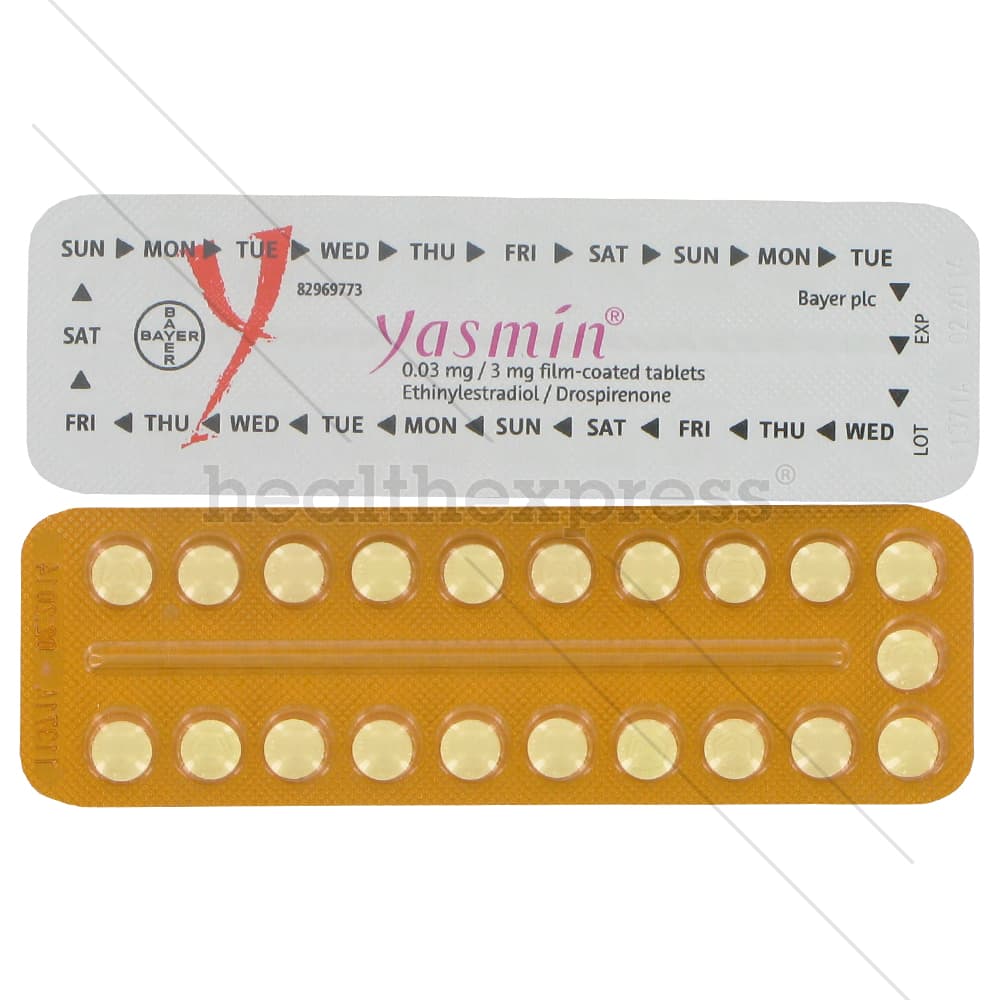 ᐅ Buy Yasmin Pill Online • Contraceptive Pill • HealthExpress® UK