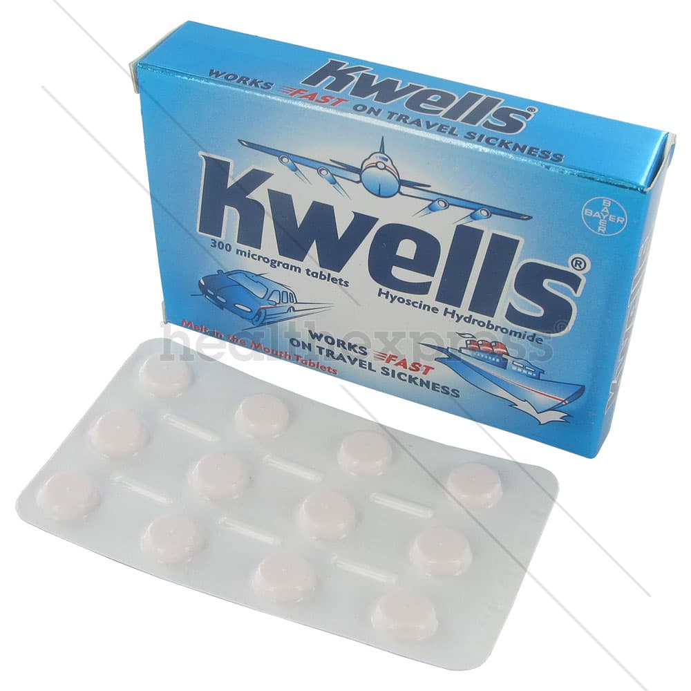 ᐅ Buy Kwells 300mcg Travel Sickness Tablets • HealthExpress® UK